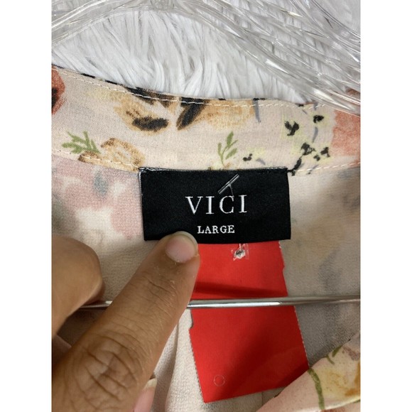 Vici | Dresses | Vici Collection Multicolor Floral Drawstring Dress Size L Soft Girl Nwt | Poshmark